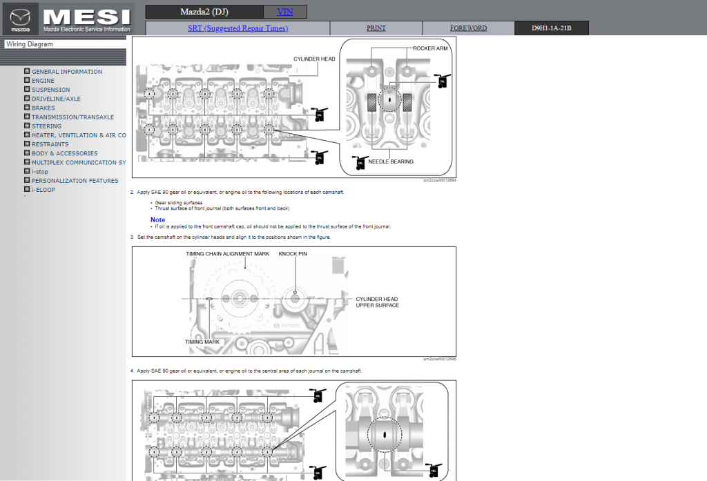 Mazda2 (DJ) Electronic Service Information (MESI) | OBDTotal