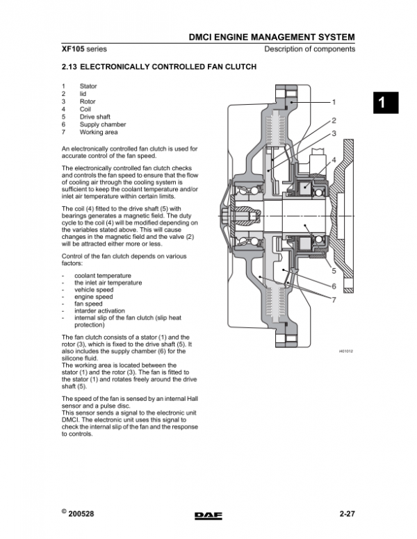 DAF XF105 System and Component Information (DMCI) Manual - OBDTotal