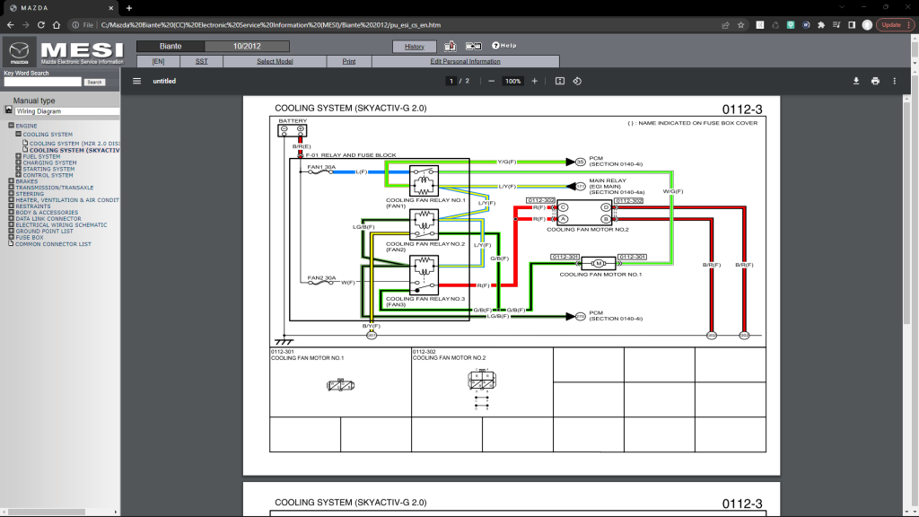 Mazda Biante (CC) Electronic Service Information (MESI) | OBDTotal