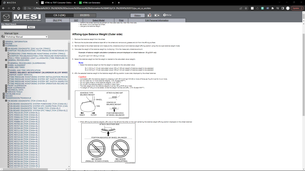 Mazda CX-3 (DK) Electronic Service Information (MESI) - OBDTotal