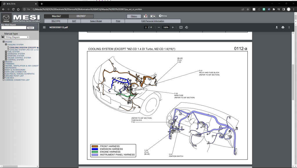 Mazda2 (DE) Electronic Service Information (MESI) - OBDTotal