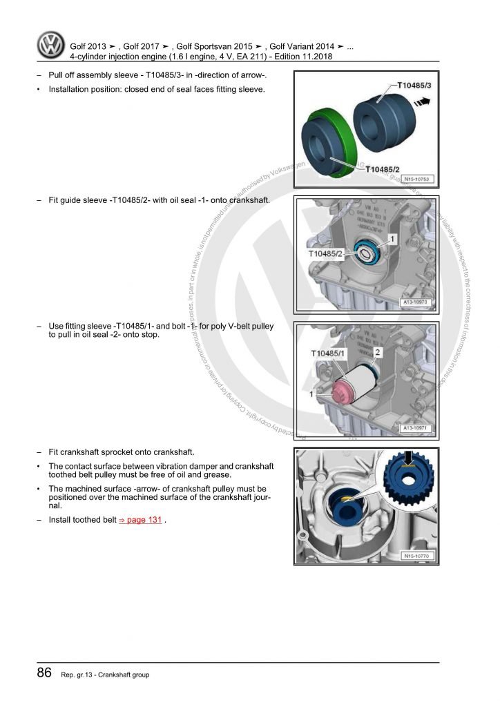 Zndreihenfolge 4 Zylinder Vw