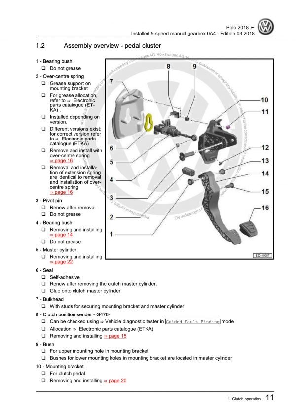 VW 5-Speed Manual Gearbox 0A4 OEM Workshop Manual - OBDTotal