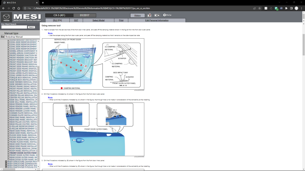 Mazda CX-5 (KF) Electronic Service Information (MESI) - OBDTotal