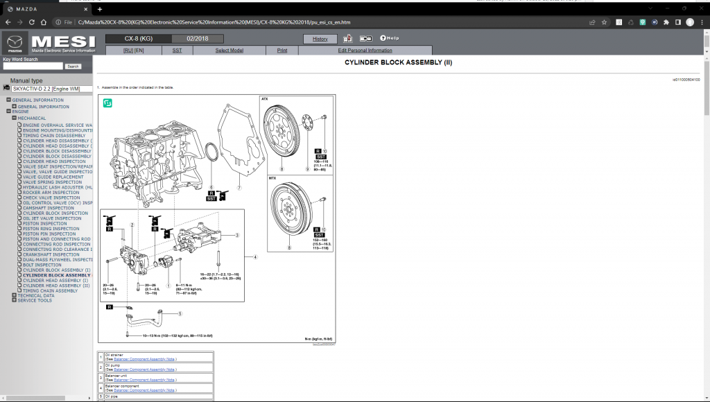 Mazda CX-8 (KG) Electronic Service Information (MESI) - OBDTotal