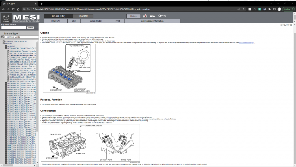 Mazda CX-30 (DM) Electronic Service Information (MESI) | OBDTotal