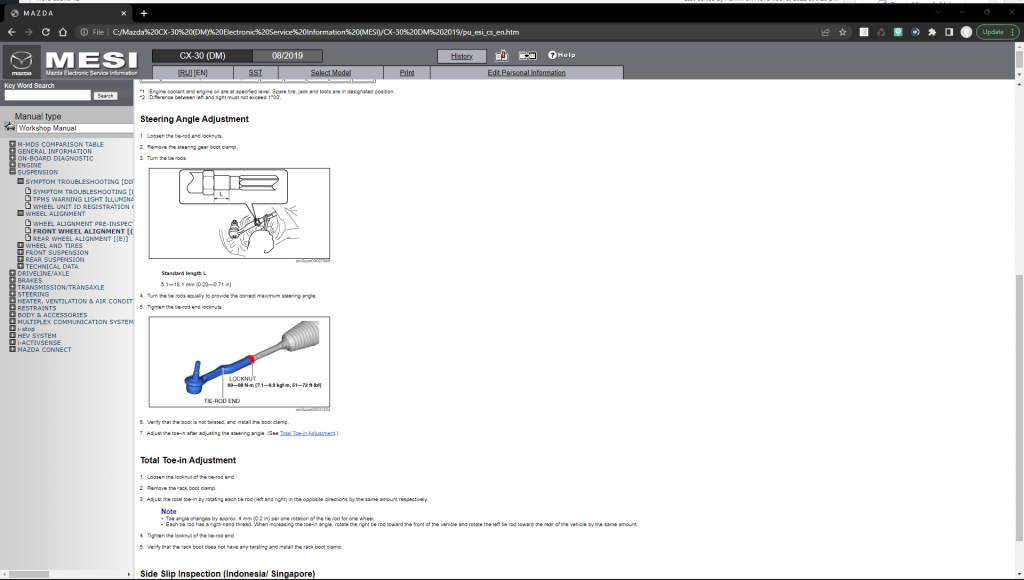 Mazda CX-30 (DM) Electronic Service Information (MESI) - OBDTotal