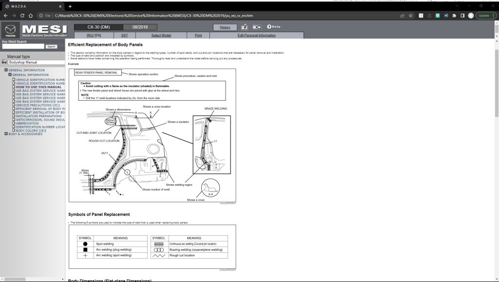 Mazda CX-30 (DM) Electronic Service Information (MESI) - OBDTotal