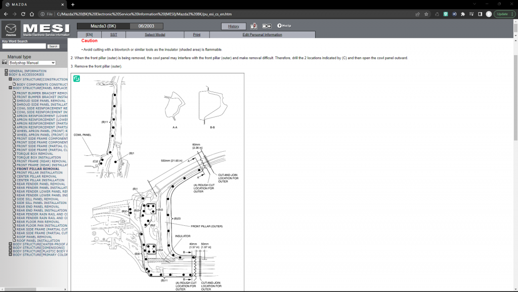 Mazda3 (BK) Electronic Service Information (MESI) - OBDTotal