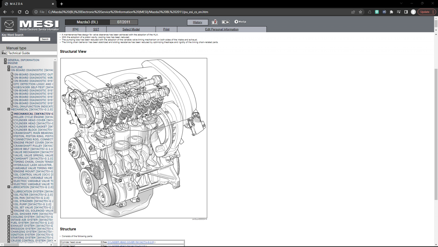 Mazda3 (BL) Electronic Service Information (MESI) - OBDTotal