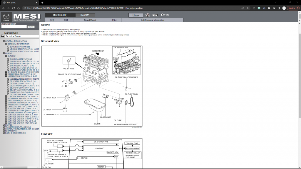 Mazda3 (BL) Electronic Service Information (MESI) - OBDTotal
