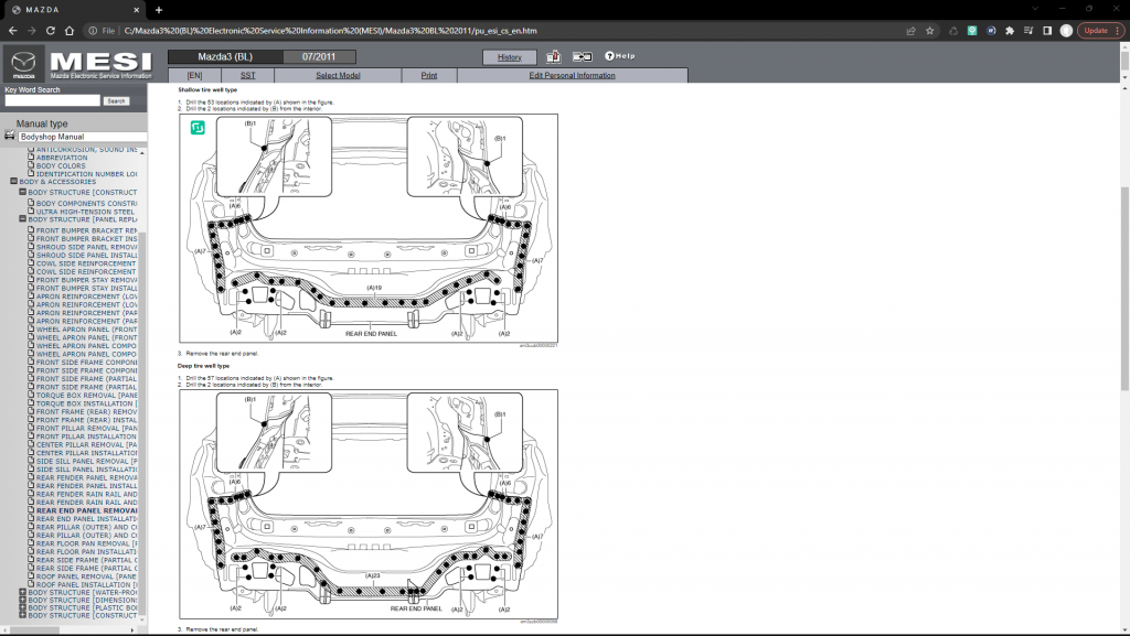 Mazda3 (BL) Electronic Service Information (MESI) - OBDTotal