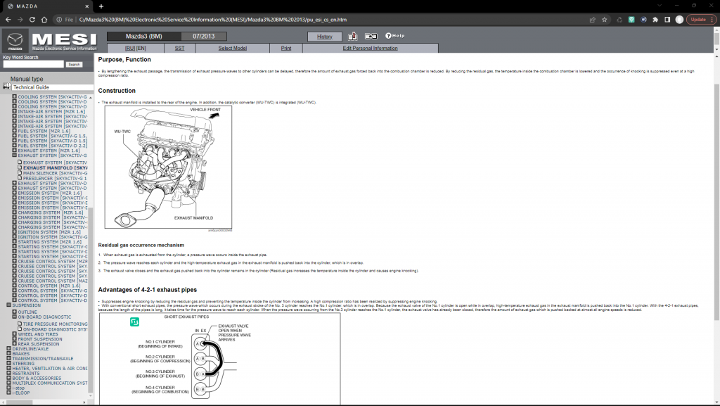 Mazda3 (BM) Electronic Service Information (MESI) - OBDTotal