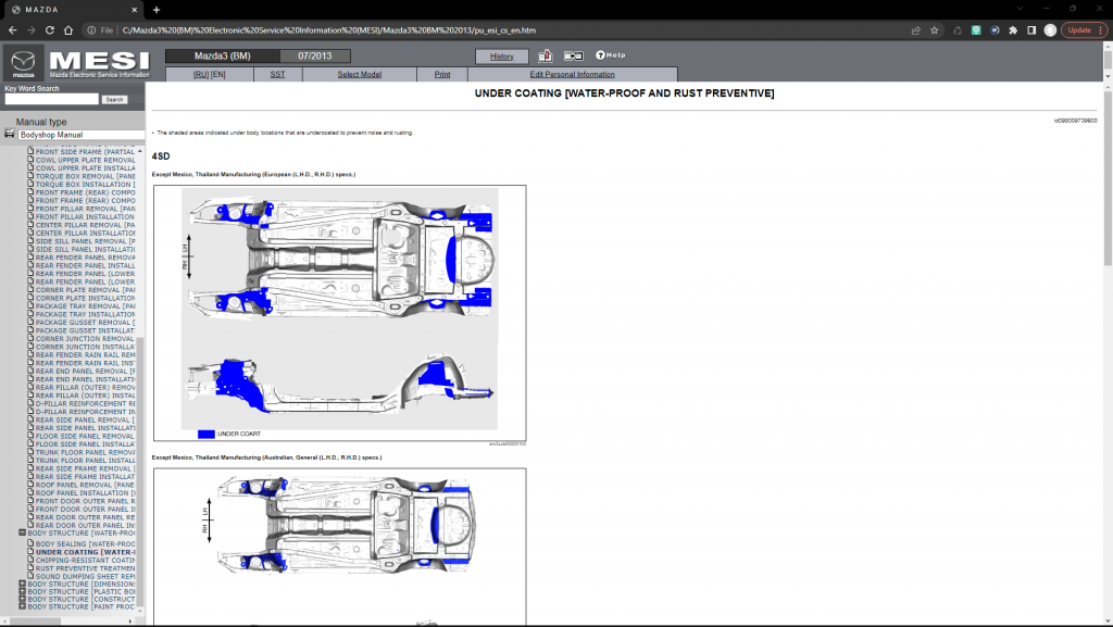 Mazda3 (BM) Electronic Service Information (MESI) - OBDTotal
