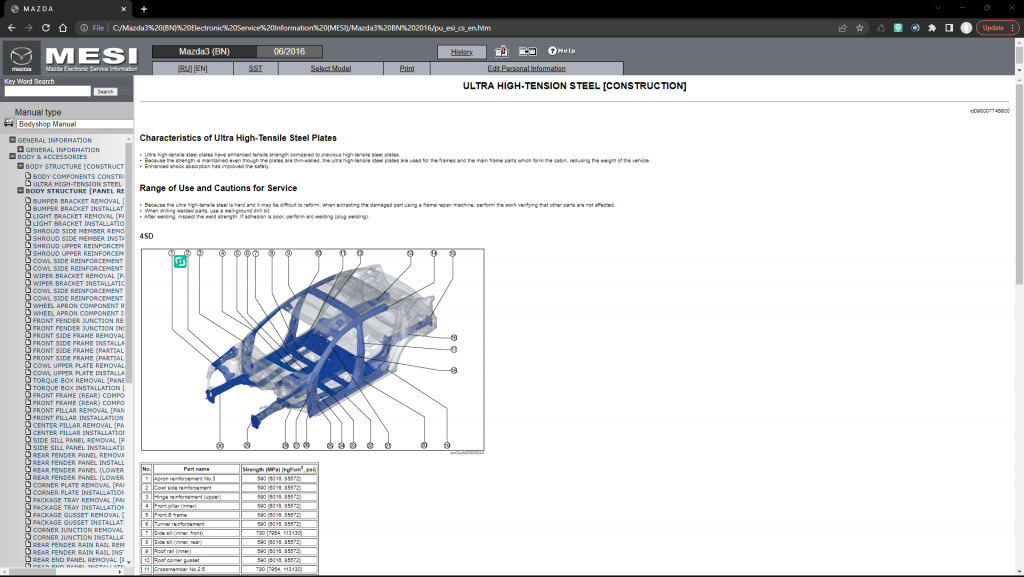 Mazda3 (BN) Electronic Service Information (MESI) - OBDTotal